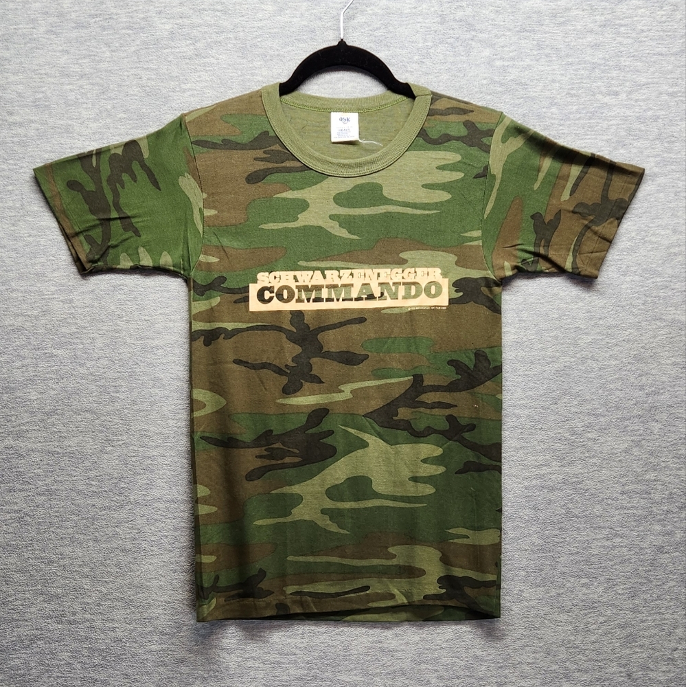 Vintage 1985 Arnold Schwarzenegger Commando T-Shirt S… - Gem